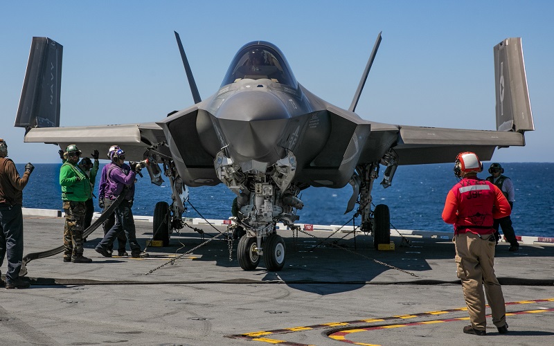 US Marine Corps successfully deployed F-35C squadron on an aircraft ...