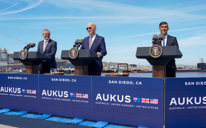 US, UK and Australia unveil nuclear-powered submarine project under ...