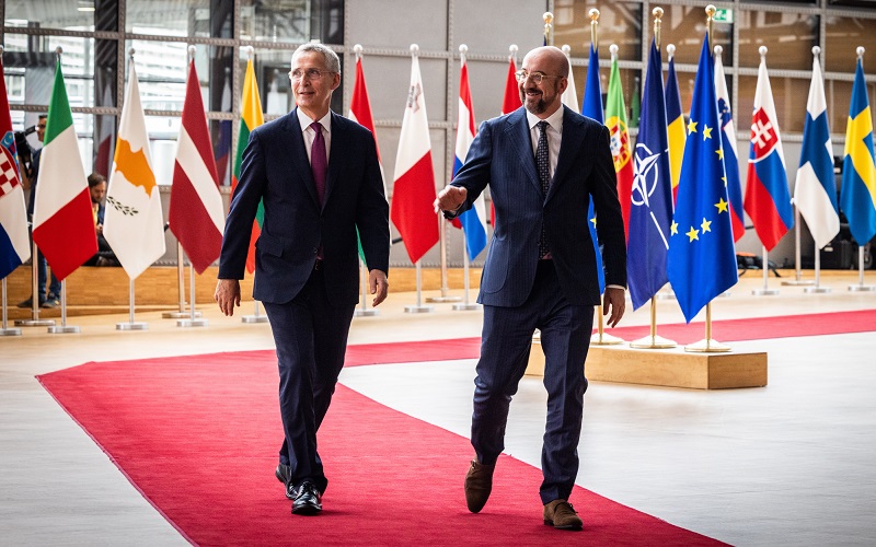 EU and NATO leaders meet to discuss cooperation on resilience of ...